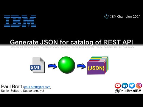 Generate JSON for catalog of REST API