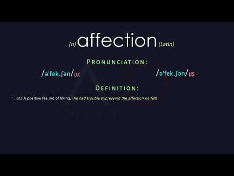 Affection Meaning And Pronunciation | Audio Dictionary