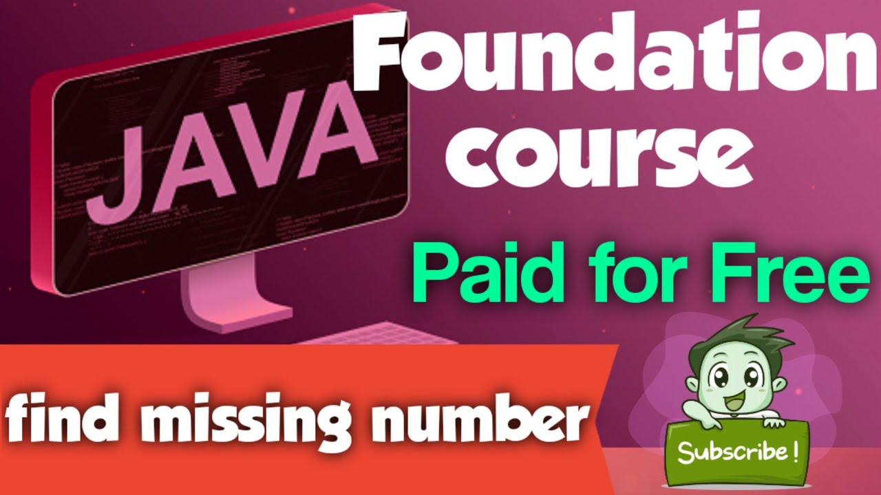 Find the Missing Number problem statement Solved #codewithus #lakshmanse #javaprogramming