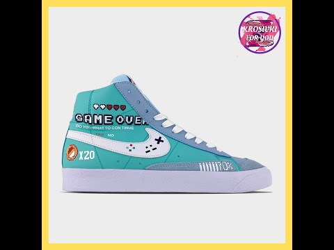 Кроссовки Nike Blazer Mid '77 Game Over (Бирюзовый)