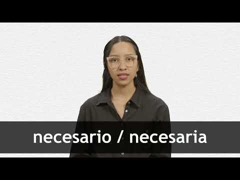 English Translation of “NECESARIO” | Collins Spanish-English Dictionary
