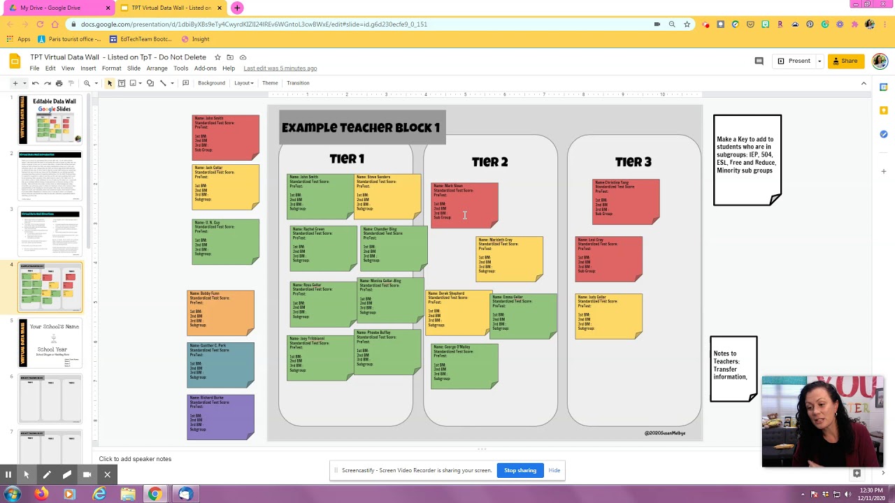Editable Virtual Data Wall