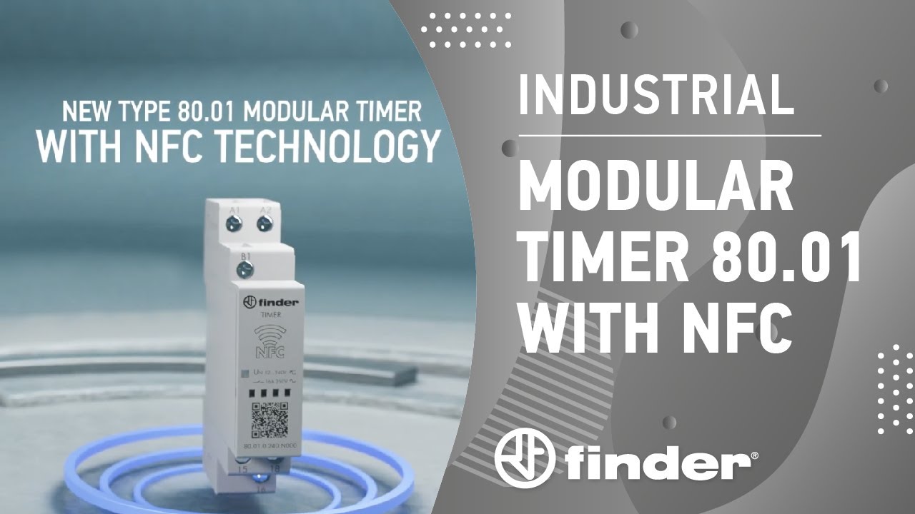 Modular Timer Type 80.01 with NFC technology