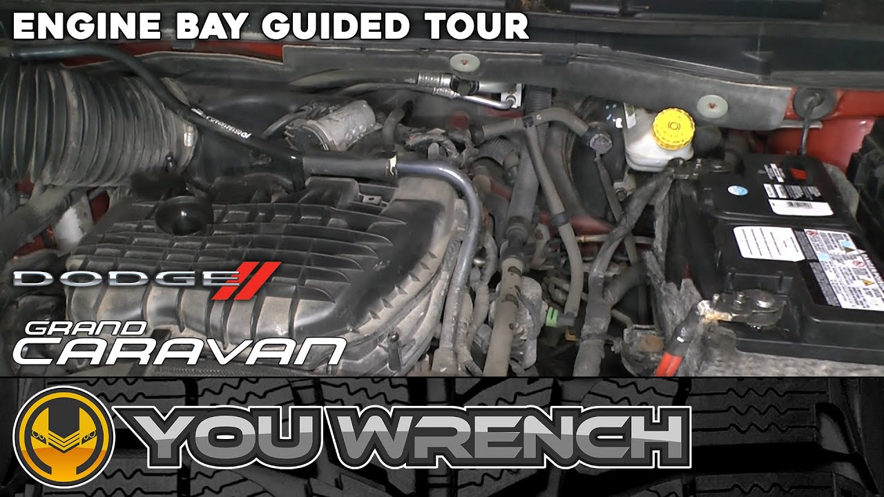 Tour of Engine Bay (Basic Components) - Dodge Grand Caravan (3.6 V6 2011-2021)