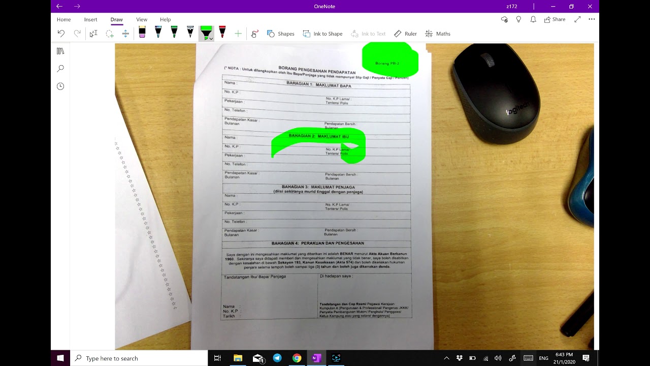 Peringatan Tentang Panduan Mengisi Borang PB-1 dan PB-2