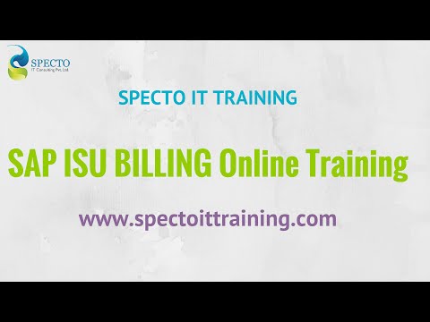 SAP ISU -Billing Invoicing And Device Management Online Training | spectotraining