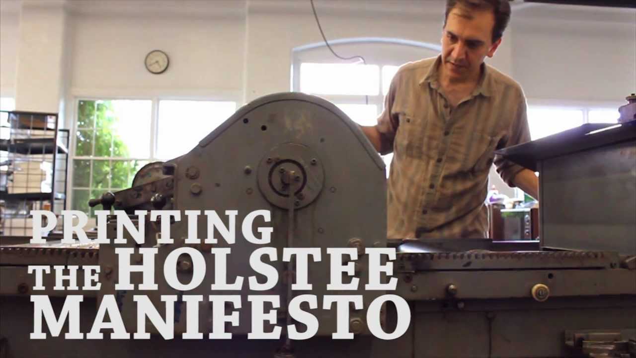 Letterpressed: The Holstee Manifesto