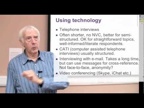 Research Interviewing Part 6: Good Practice and Technology