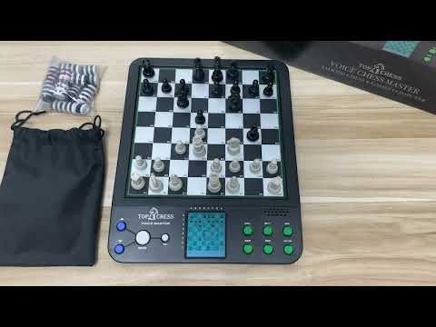 TOP1CHESS TUTORIAL, Electronic Voice Chess Academy Classical 8 in 1 Computer Voice Teaching System