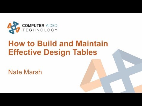 How to Build and Maintain Effective Design Tables in SOLIDWORKS