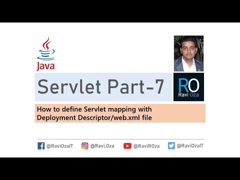 Servlet Part-7 (Servlet Mapping with Deployment Descriptor/web.xml file) – Ravi R. Oza