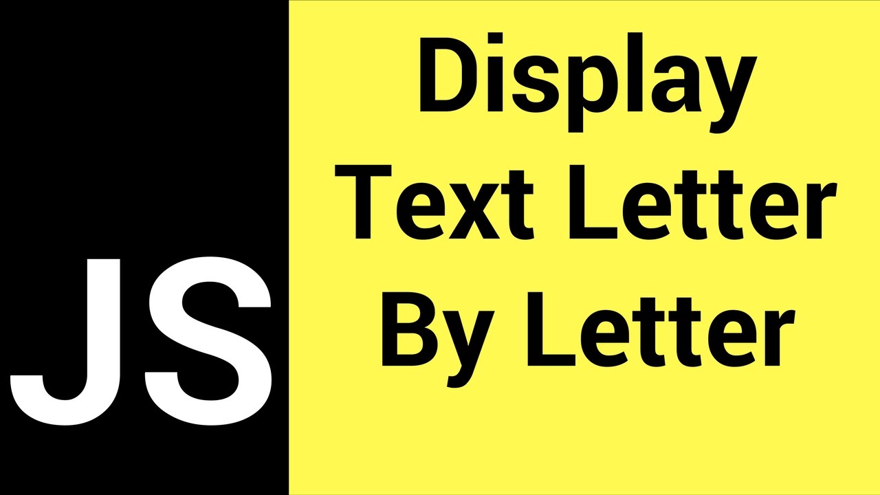 Javascript Typewiter - How To Create Typewriter Effect In JS Using SetTimeOut() [ with source code ]