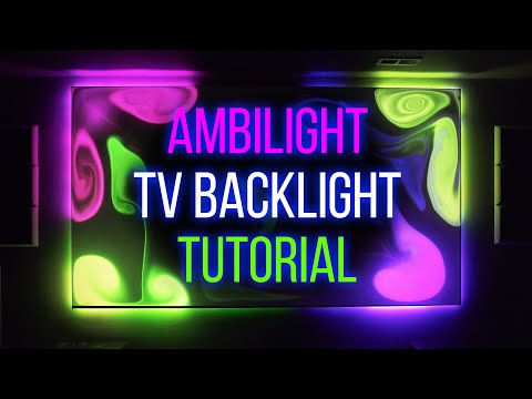 Full Hyperion Ambilight Tutorial (TV Backlight) - LEDs Match Colors On The Screen