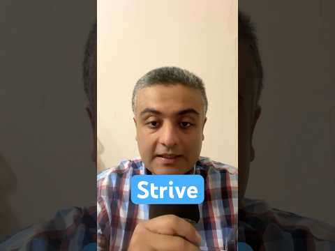 The meaning of strive✨✨ #english #business #learning #anlearning