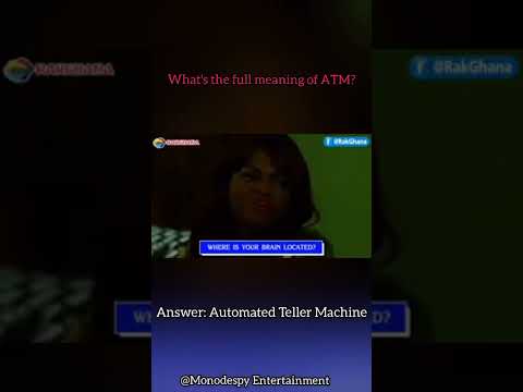 what's the Full meaning of ATM?@monodespyentertainment