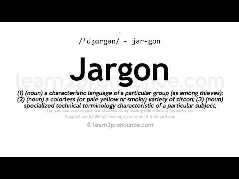 Pronunciation of Jargon | Definition of Jargon