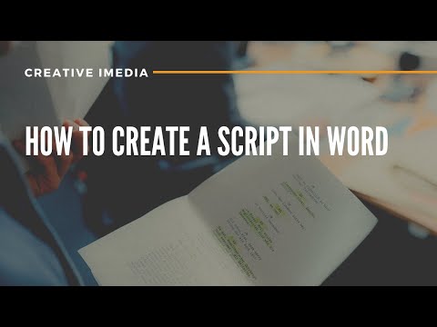How to Create a Script in Word