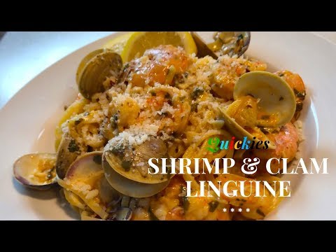 Shrimp & Clam Linguine Recipe | QUICKIES