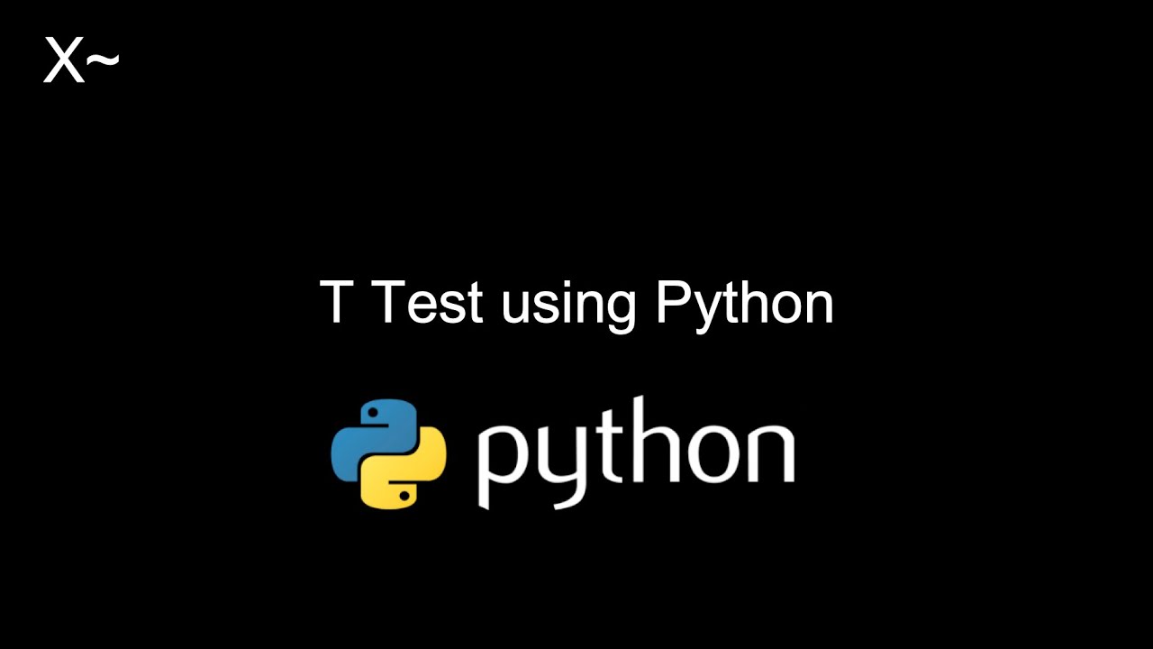 How to conduct a t test in Python