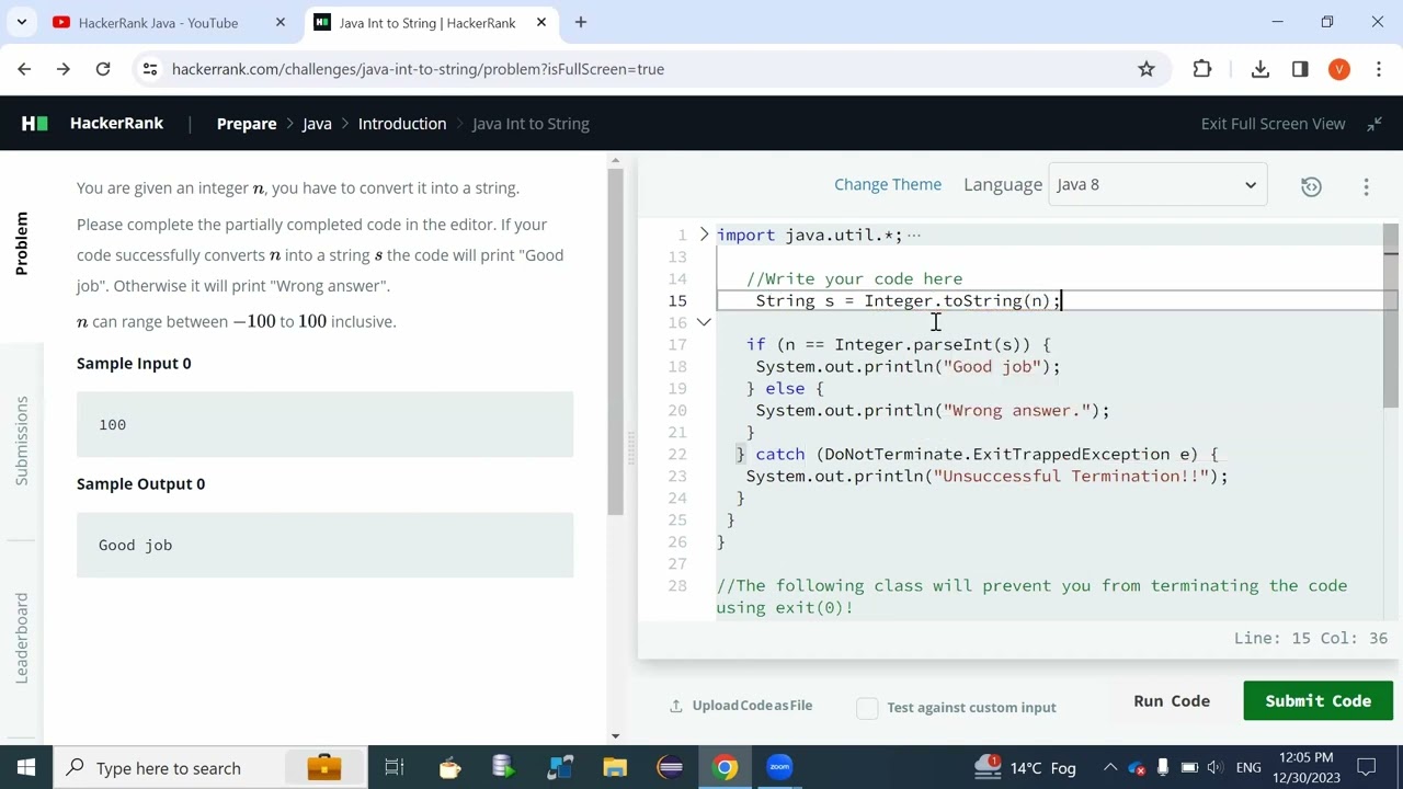 HackerRank Java Solutions | Introduction | 10. Java Into to String