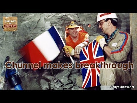 Chunnel makes breakthrough December 01, 1990 This Day in History