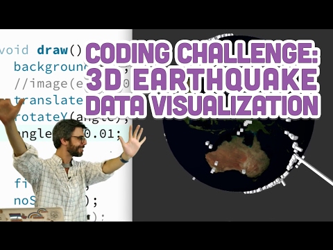 Coding Challenge #58: 3D Earthquake Data Visualization