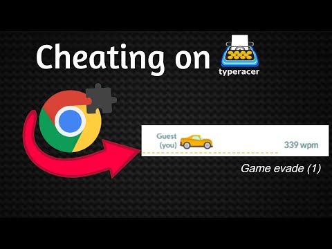 I made an extension that cheats on Typeracer
