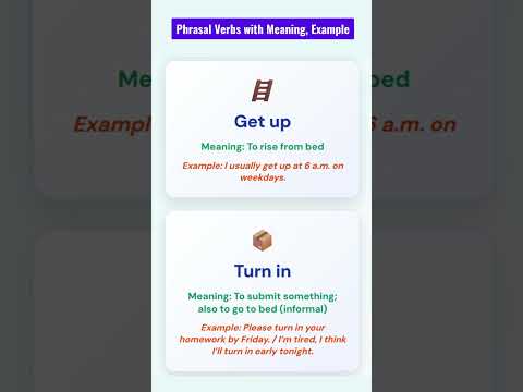 Phrasal Verbs in English with Meanings, Example | Speak Fluent English | Common Daily Phrasal Verbs