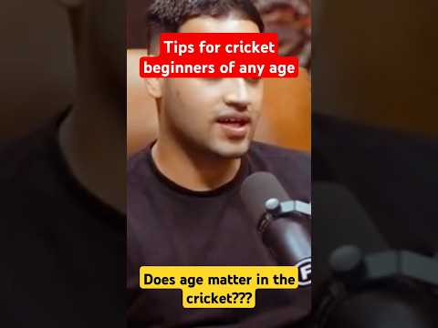 Does Age Matter in Cricket? | How to Start Playing Cricket Anytime #Cricket #cricket2024 #shortvideo