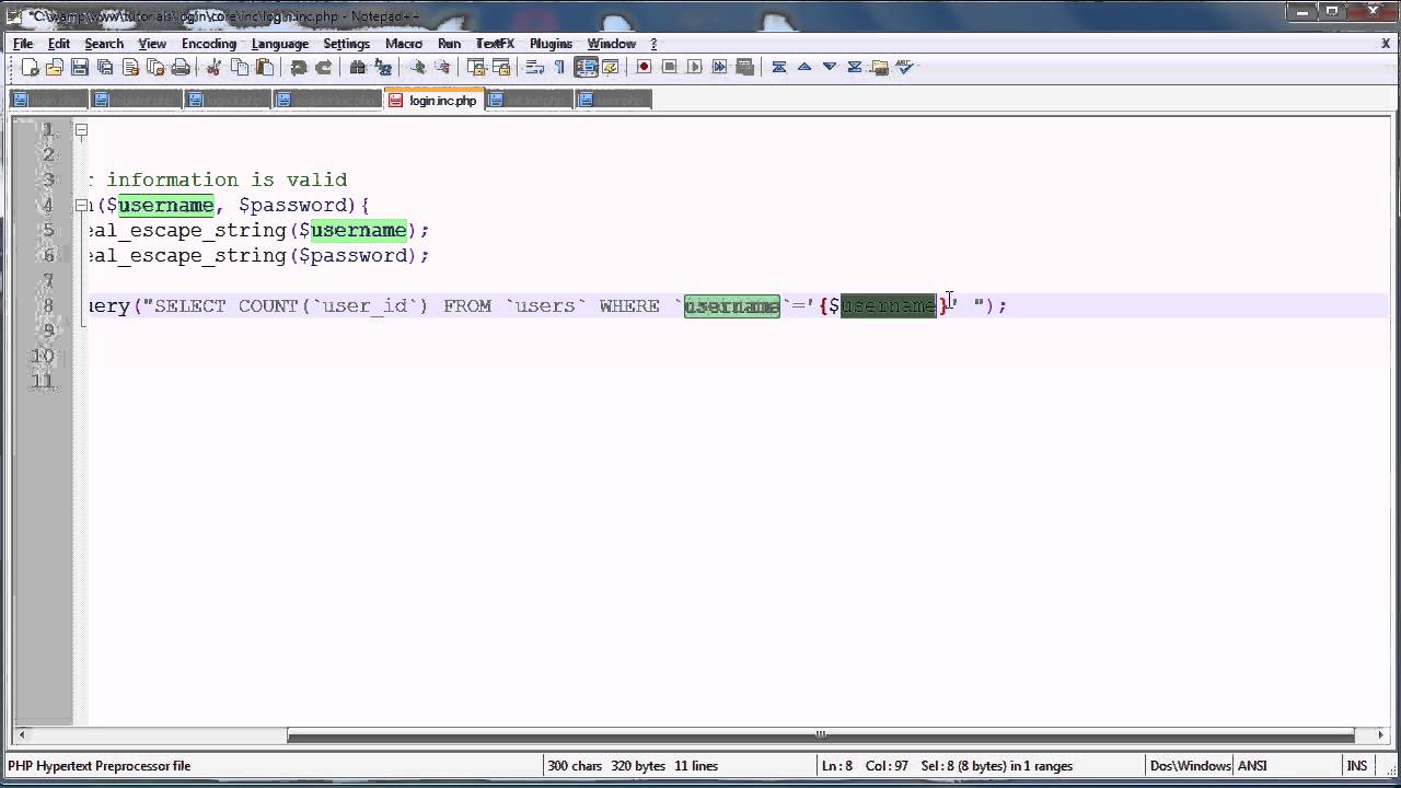 PHP Tutorial: Register and Login [User Account System] [Part Two(2)]