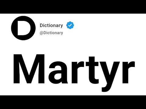 Martyr Meaning In English