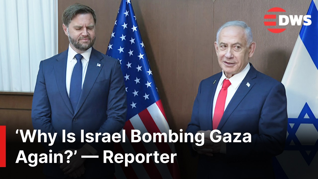 ‘Why Is Israel Bombing Gaza Again?’ — Reporter Confronts Netanyahu During JD Vance Briefing | AC1E