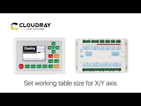 RDWorks V8: How to Set Working Table Size