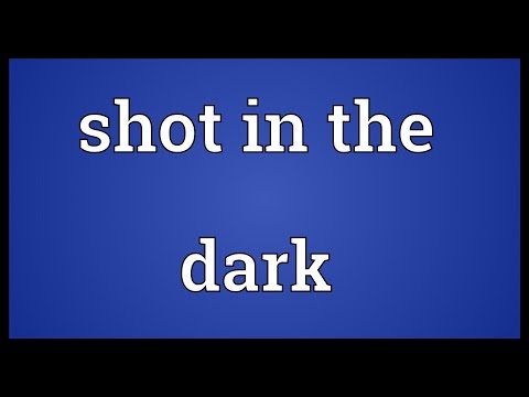 Shot in the dark Meaning
