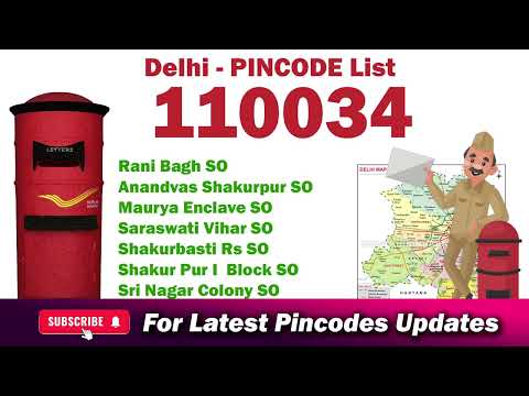Anandwas Sakurpur Delhi Pin Code 110034 | Anandwas Sakurpur Pin Code