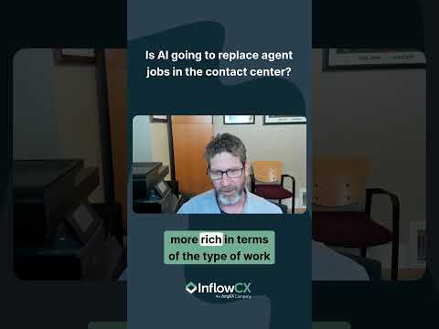 Is AI going to replace agent jobs in the contact center? #shorts