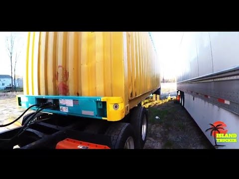 How to secure container to the chassis | East coast container hauler