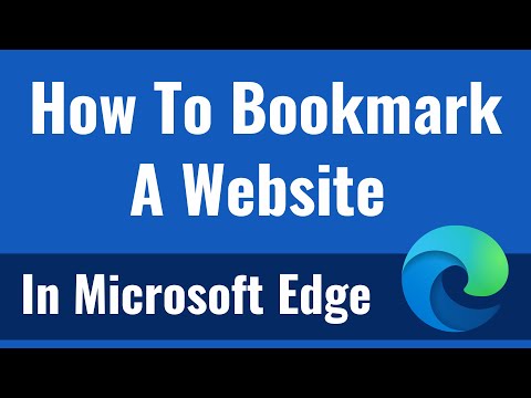How To Bookmark A Website In Microsoft Edge