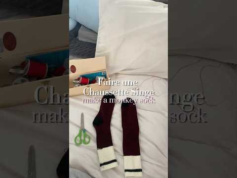 Monkey socks PLUSH TUTO DIY #diy #tuto #2025goals #audio #remix #tutorial #craft #easy #creative #fy