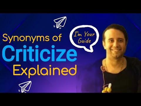 How to Use the Synonyms of 'Criticize': Scold, Rebuke, Reproach