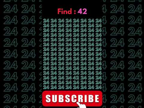 Can You Find 42.....On This Screen Video..#viral #trending #trendingshorts #trend#kids