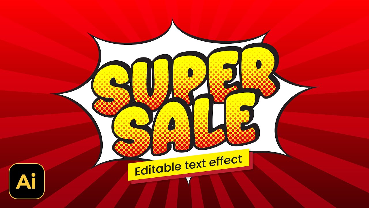 Try this! Create Editable Comic Style Text Effect in Illustrator