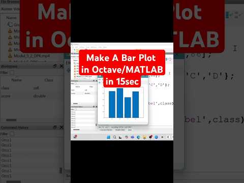 Make A Bar Plot in Octave/MATLAB #octave #tutorial #codingtutorial #coding #howto #programming