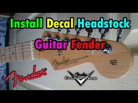 Fender Logo Sticker Red Glitter iMuso