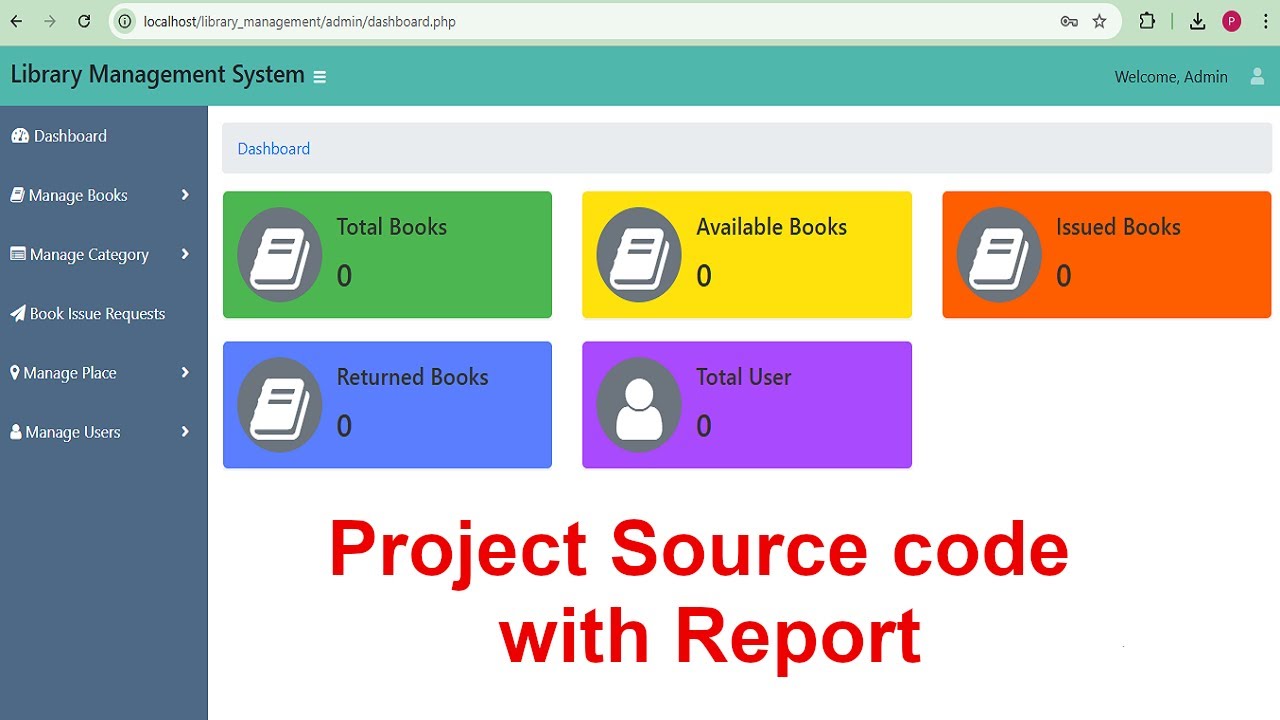 Library Management System project in PHP with Source Code || PHP Project with Source Code