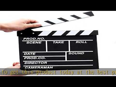 BERON Professional Vintage TV Movie Film Clap Board Slate Cut Prop Director Clapper -Black