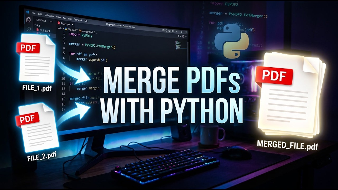 Merge Multiple PDF Files Using Python (Beginner Project)