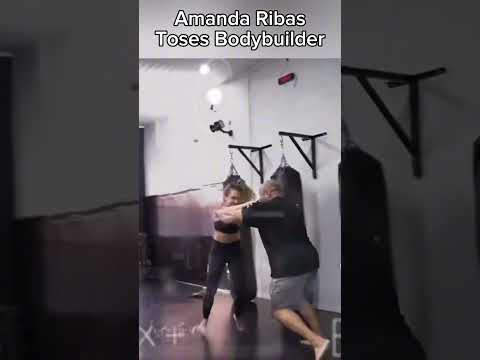 Amanda Ribas Slams A BodyBuilder And Give Him A Black Eye👁️#ufc #mma #mmanews #fyp #amandaribas