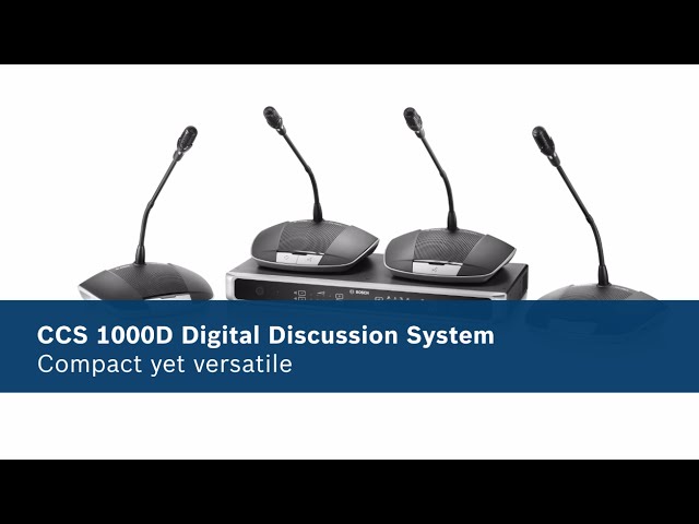 BOSCH Audio Conference System - BOSCH CCS900 Audio Conference System ...