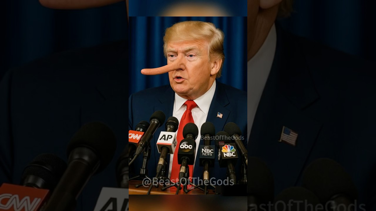 Trump’s Pinocchio nose!  👃 🧐